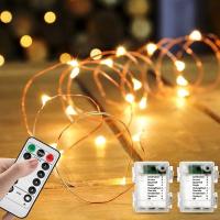 China LED String Lights with Remote Control Battery Operated Fairy String Lights for Bedroom Wedding Party Xmas Festival Deco for sale