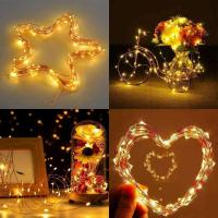 China LED String Lights with Remote Control Battery Operated Fairy String Lights for Bedroom Wedding Party Xmas Festival Deco for sale