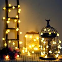 China 100 LEDs Battery Operated String Lights Globe Fairy Lights with Remote Control for Outdoor Tent Camping for sale