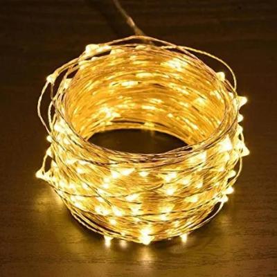 China 8 Modes Remote LED String Lights Battery Operated Starry Fair Lights For Christmas Tree Party for sale