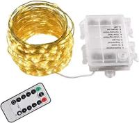 China 8 Modes Remote LED String Lights Battery Operated Starry Fair Lights For Christmas Tree Party for sale