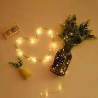 China 8 Modes Remote LED String Lights Battery Operated Starry Fair Lights For Christmas Tree Party for sale