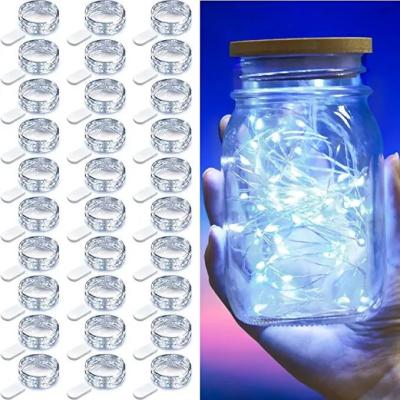 China Cold White LED Fairy Lights 20pcs Battery Operated Mini String Lights For Wedding Halloween for sale