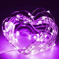 China Purple Twinkle Star Fairy Lights Waterproof String Lights Timer & 8 Lighting Modes Wedding Party Decoration for sale