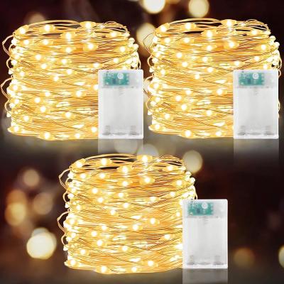 China Copper Wire Lights Battery Operated Timer Fairy Light for Valentine's Day Decoration Garden Yard Party for sale