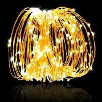China Battery Operated Waterproof Warm White 50 LED Fairy String Lights with Remote Control for Garden and Home Decoration for sale