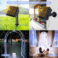 China Outdoor Waterproof 100LED Copper Wire Solar Lights 8 Modes Solar Powered for Christmas Tree Garden Patio for sale