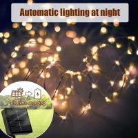 China Solar Powered String Lights Decorations Solar Fairy Lights Waterproof for Outdoor Garden Christmas Tree Halloween Home for sale