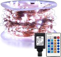 China Cool White Dimmable Fairy Lights Plug in 165 Ft 500 LED Copper Wire String Lights with Remote for sale