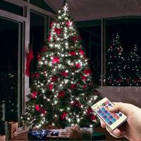 China Cool White Dimmable Fairy Lights Plug in 165 Ft 500 LED Copper Wire String Lights with Remote for sale