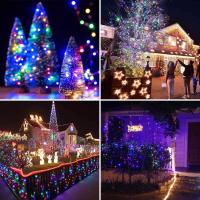 China Multicolor 100 LED Solar Powered String Lights Outdoor Waterproof Copper Wire Fairy Lights for sale
