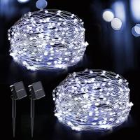 China Waterproof Solar Fairy Lights Outdoor 240 Led 8 Modes White Solar Copper Wire for sale