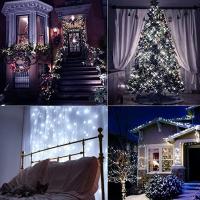 China Waterproof Solar Fairy Lights Outdoor 240 Led 8 Modes White Solar Copper Wire for sale