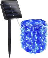 China Blue Solar Powered String Lights 8 Modes Copper Wire Lights For Homes Decorations for sale