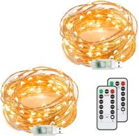 China Warm White 50 LED String Lights Firefly USB Plug In Decorative Starry Lights For Valentine'S Day for sale