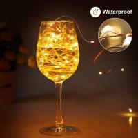 China Warm White 50 LED String Lights Firefly USB Plug In Decorative Starry Lights For Valentine'S Day for sale
