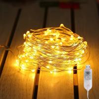 China 5m USB Powered String Lights Warm White Fairy Lights For Party Decoration for sale