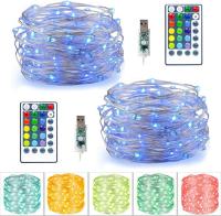 China Multi Color Changing Fairy Lights USB Plug In Fairy String Lights Remote Timer for sale