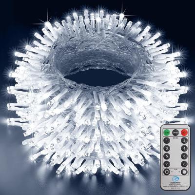 China FCC IP44 Christmas String Lights Outdoor 8 Lighting Modes With Remote And Timer for sale