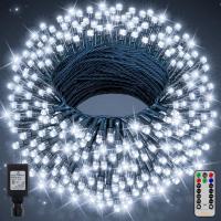 China House LED White Christmas Lights With Remote String Fairy Lights Plug In Timer for sale