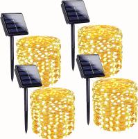 China Warm White Solar String Lights Outdoor Waterproof Solar Fairy Lights For Tree Christmas for sale