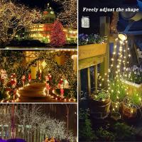 China Warm White Solar String Lights Outdoor Waterproof Solar Fairy Lights For Tree Christmas for sale