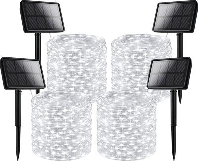 China Daylight White Solar LED String Lights Waterproof Outdoor Twinkle Lights For Balcony for sale