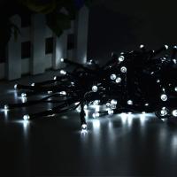 China Cold White 100pcs LED Solar String Lights 1W For Garden 2 Years Warranty for sale