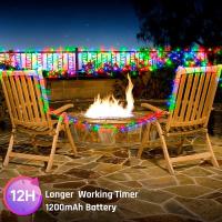 China 1200mAh 200 LED Solar Christmas String Lights Waterproof Fairy Lights for sale