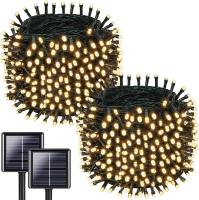 China 600pcs LED Solar String Lights Outdoor 8 Modes Waterproof Solar Tree Lights For Garden for sale