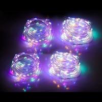 China Multicolor Battery Operated Flashing Light Mode Silver Wire Mini For Festival Decoration for sale