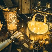 China Warm White 8 Modes Copper Wire Twinkle Lights For Bedroom Centerpiece Patio Gift Decor for sale