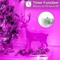 China Indoor Battery Operated Pink Christmas Fairy Lights With Timer Copper Wire Starry Lights for sale