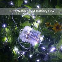 China Party Battery Operated Christmas Lights With Remote Waterproof White Fairy Lights for sale