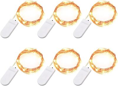 China IP44 Battery Copper Wire String Lights For DIY Home Vase Jar Holiday Decor for sale