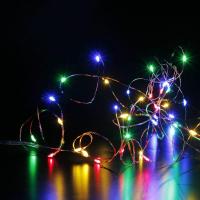 China Copper Wire LED Starry String Lights Multicolor For Wedding Table Holiday Halloween Decorations for sale