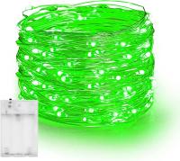 China Bright Green Battery Copper Wire Lights 100LM For Bedroom Yard Decor for sale
