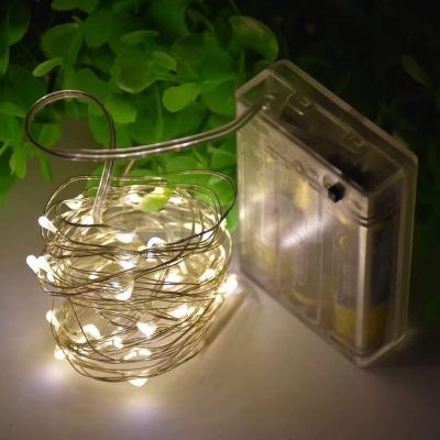 China Battery Powered Copper Wire Mini Firefly Twinkle Lights Strip For Garden Festival Decor for sale