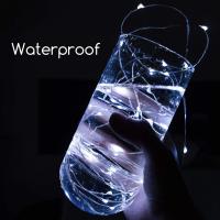 China 100 LED Cold White Firefly String Lights Waterproof On Silver Coated Copper Wire For Christmas Decorations for sale