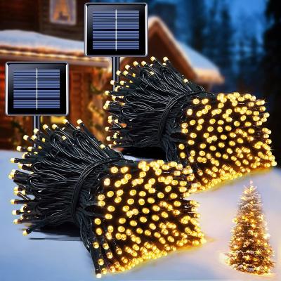 China 300MAH IP 44 Solar Copper Wire Lights For Wedding Christmas Tree Decorations for sale