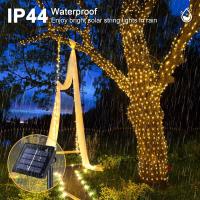 China 300MAH IP 44 Solar Copper Wire Lights For Wedding Christmas Tree Decorations for sale