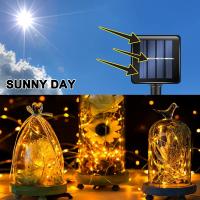 China 120 LED Solar Powered Waterproof Fairy Lights 10m For Christmas Party Tree Wedding Decor for sale