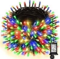 China 30m Multicolor Christmas String Lights With 8 Modes Plug In Connectable Fairy String Lights for sale
