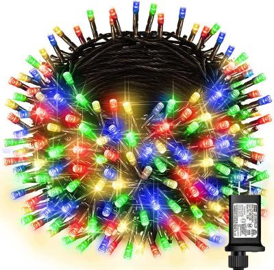 China 30m Multicolor Christmas String Lights With 8 Modes Plug In Connectable Fairy String Lights for sale