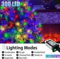 China 30m Multicolor Christmas String Lights With 8 Modes Plug In Connectable Fairy String Lights for sale