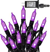 China Bright 200 LED Mini String Christmas Lights Purple Up 8 Modes For Room Holiday Party for sale