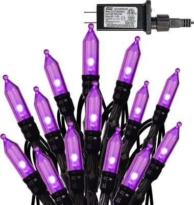 China Bright 200 LED Mini String Christmas Lights Purple Up 8 Modes For Room Holiday Party for sale