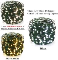 China Green Copper Wire Plug In 200 LEDs Dimmable Fairy Lights With UL Adapter RF Remote for sale