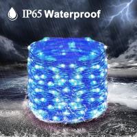 China 1800 MAH Solar Powered Fairy Lights For Yard Decor 200 LED Blue Color for sale