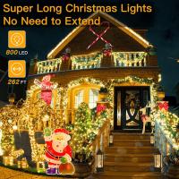 China 6W IP44 Waterproof Christmas Lights Outdoor Warm White Plug In Fairy Lights For House Decor for sale